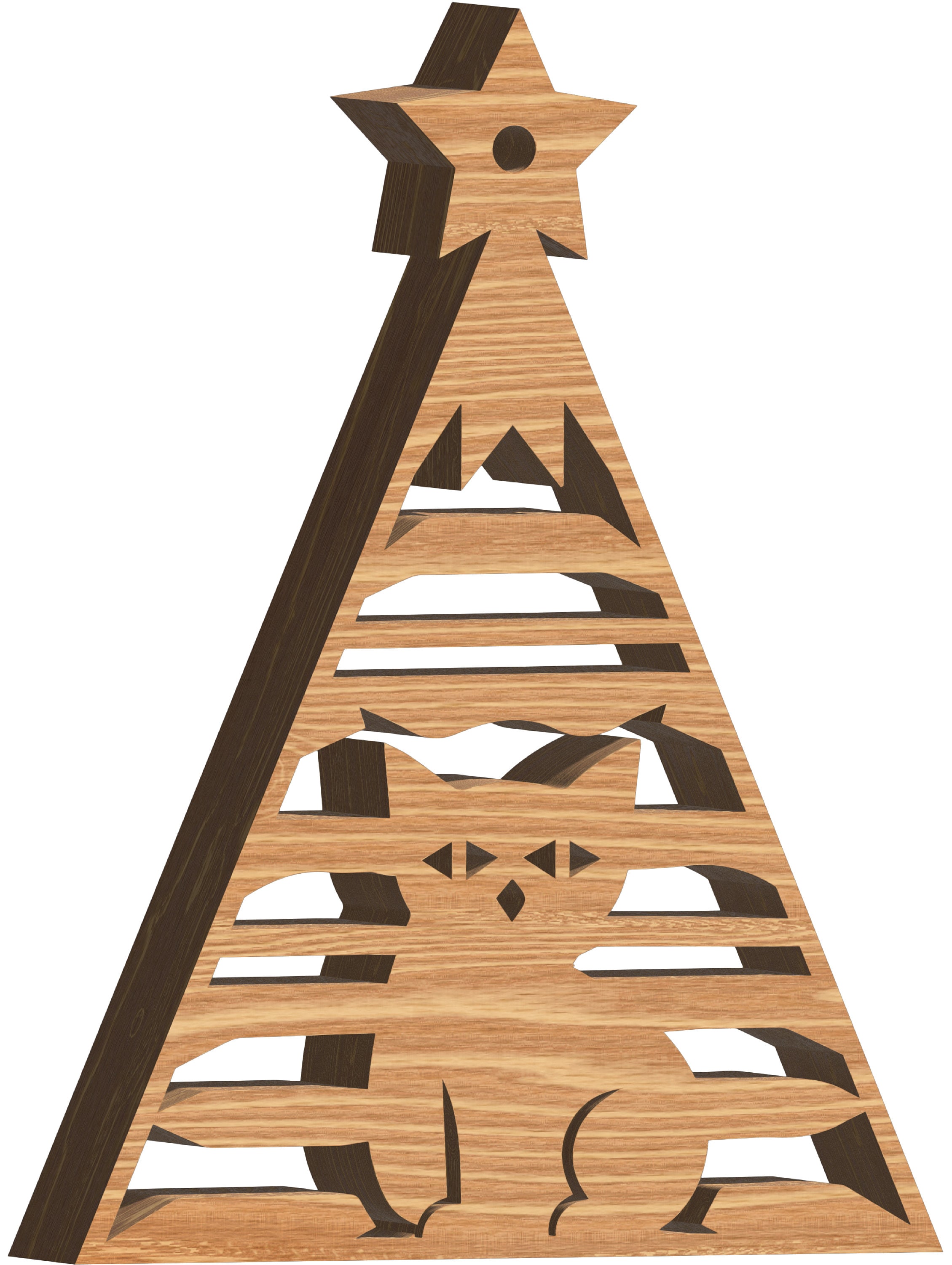 Christmas Tree Scroll Saw Pattern - Etsy