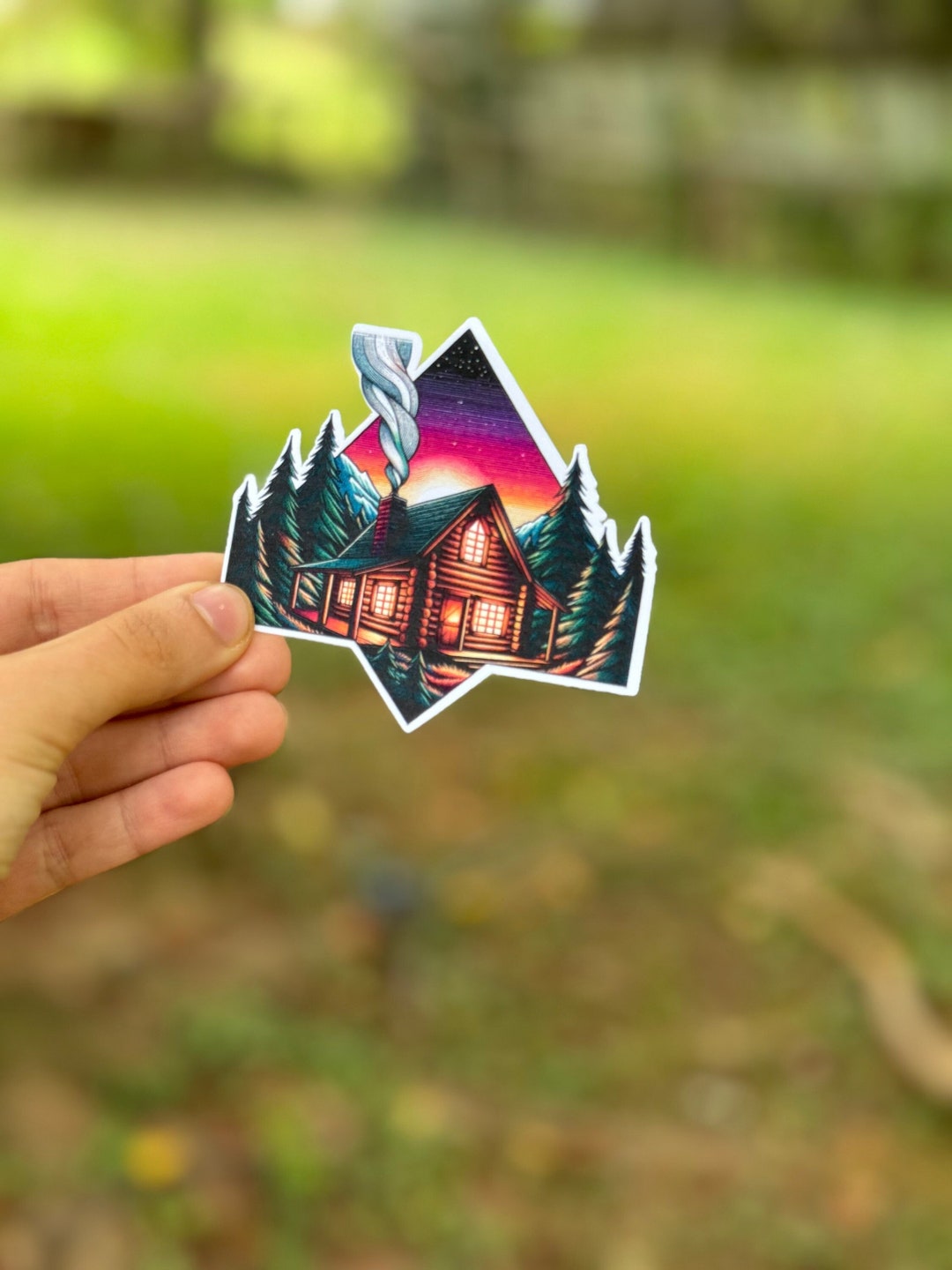 Cozy Cabin Decal Die Cut Vinyl Sticker Waterproof Water - Etsy UK