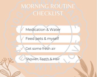 Morning Routine Checklist printable - Etsy