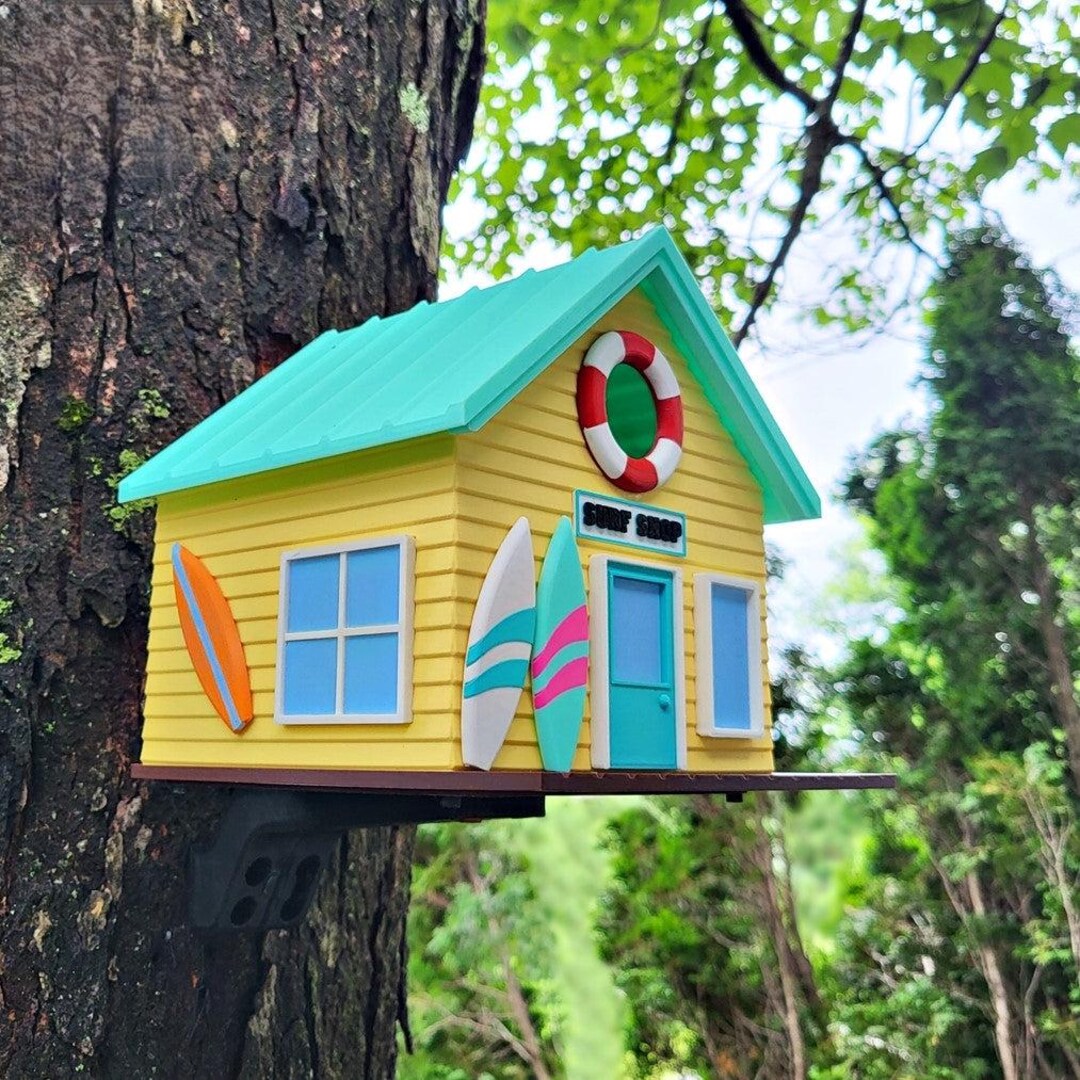 Surf Shack Birdhouse - Etsy