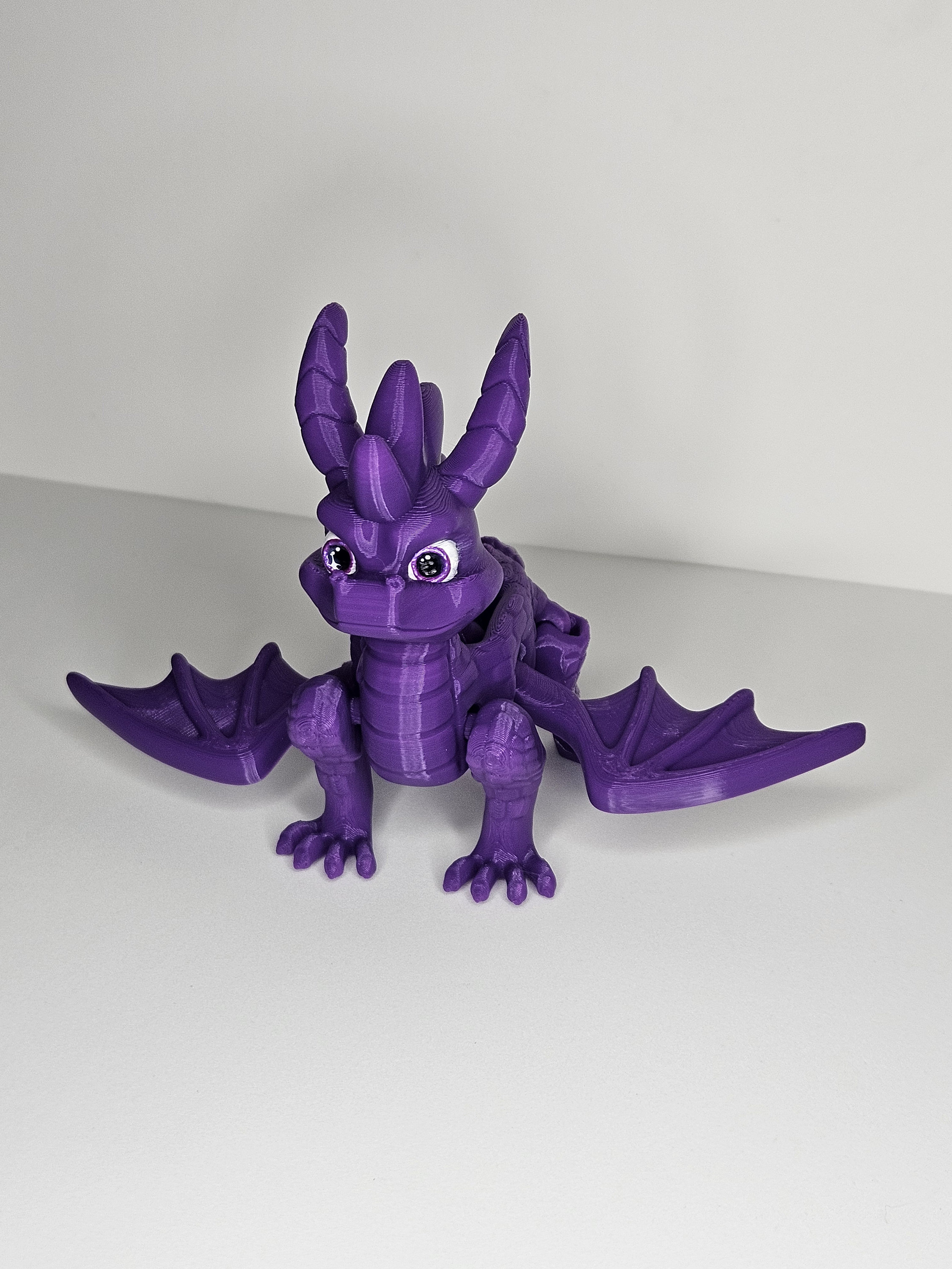 Flexi Spyro Dragon. Hand Painted Eyes Video Game Enthusiast. Gift Ideas ...