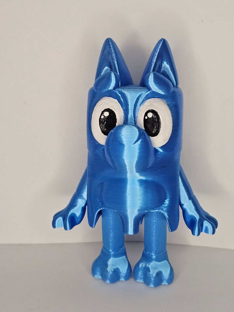Flexi Bluey Characters. Hand Painted Eyes Fun for Kids and Adults. Fun ...