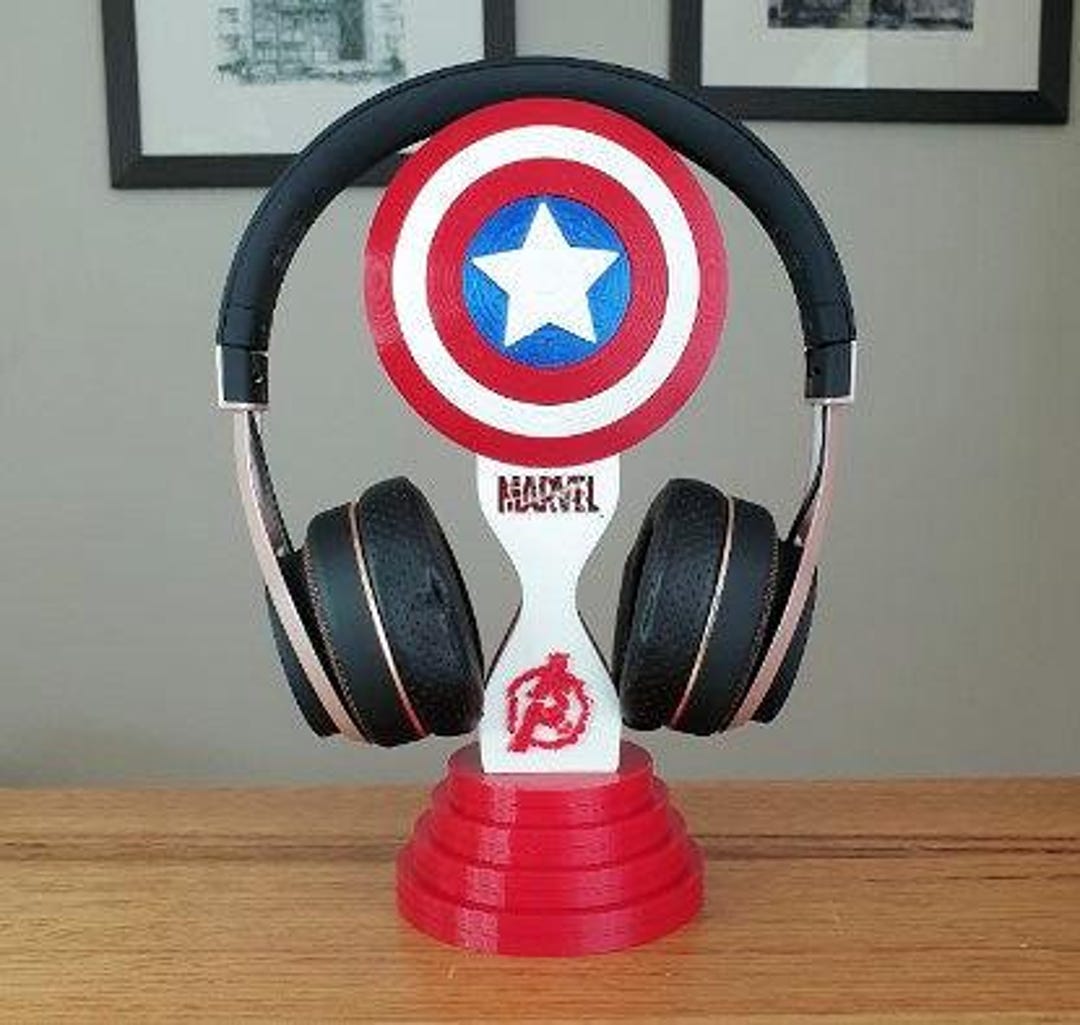 Captain America Headphone Stand. for Fans of Marvel Comics and Movies ...