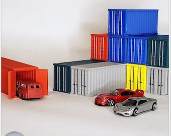 1:64 Hotwheels Display Shipping Container With Doors. - Etsy