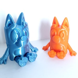 Flexi Bluey Characters. Hand Painted Eyes Fun for Kids and Adults. Fun ...