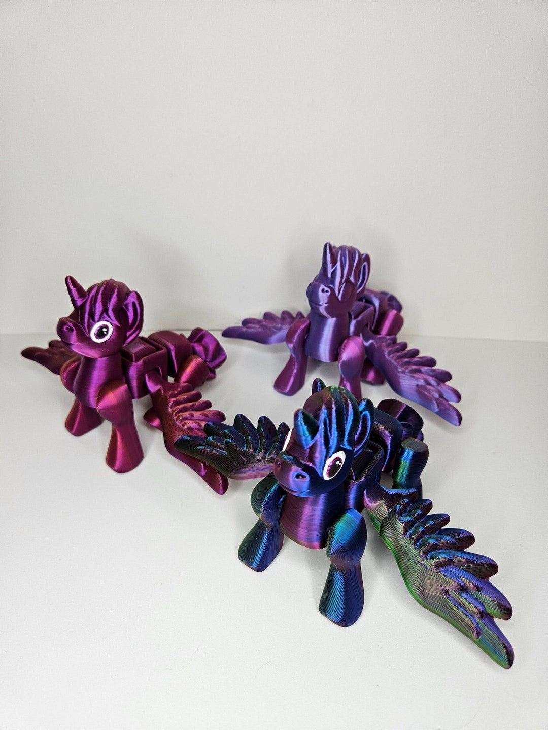 Flexi Unicorn. Over 40 Color Options Cute Fun Fidget Flexi With Hand ...