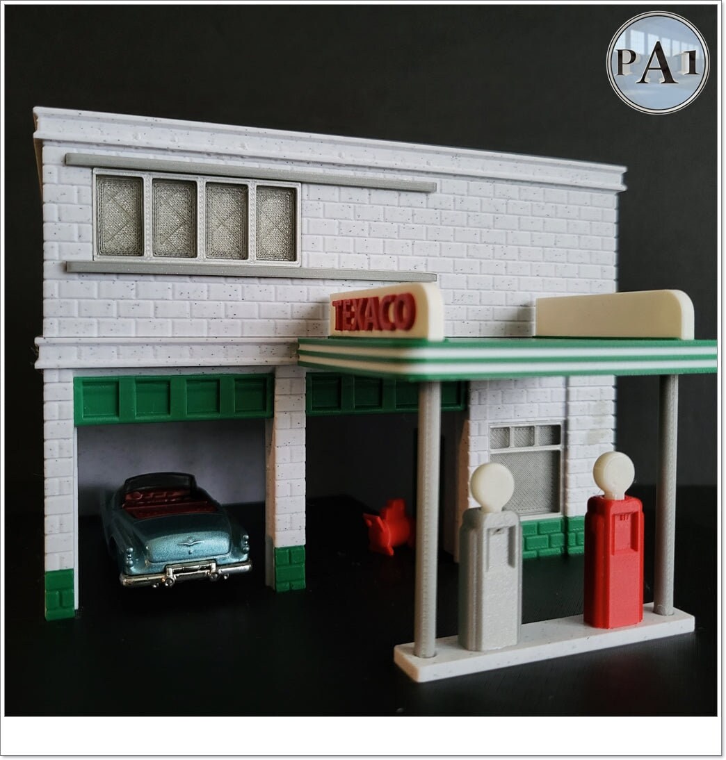 Hot Wheels Diorama Back to the Future Texaco Station. Best Price and ...