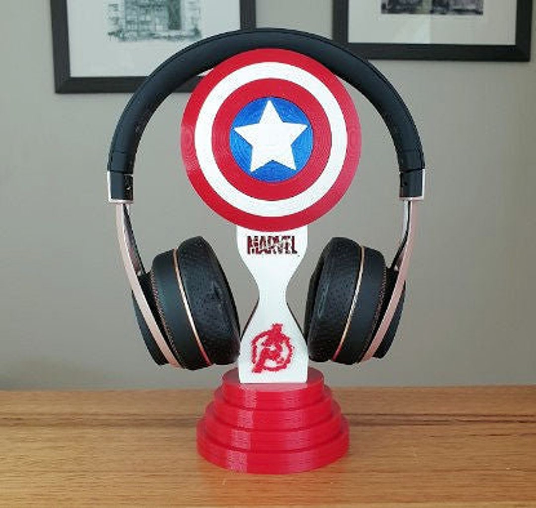 Captain America Headphone Stand. for Fans of Marvel Comics and - Etsy