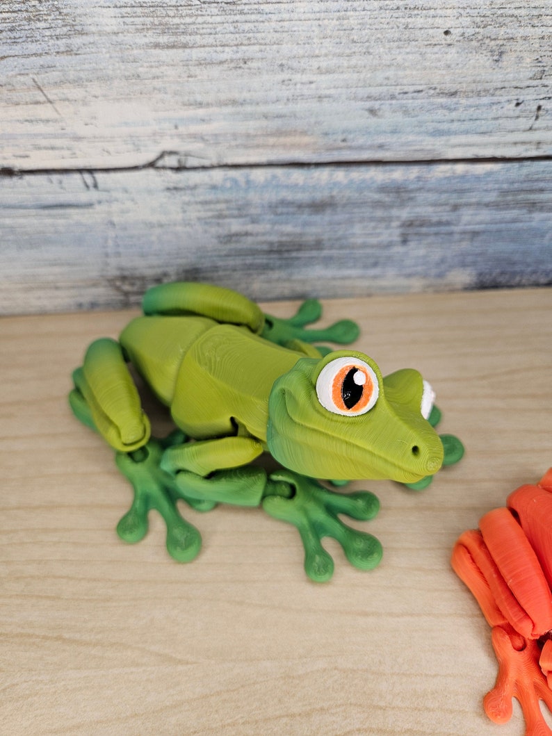 Flexi Tree Frog With Magnets Cute Sticky Frog. Stick to Fridge. Office ...