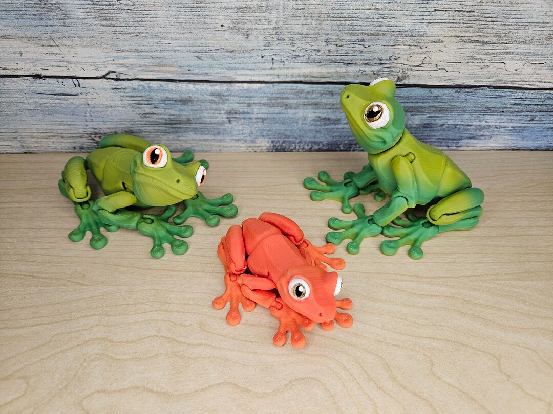 Flexi Tree Frog With Magnets Cute Sticky Frog. Stick to Fridge. Office ...