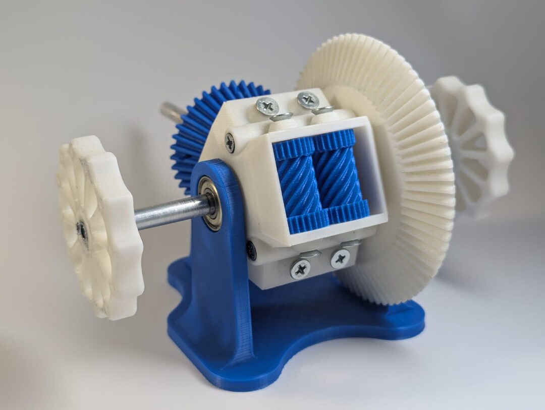 Torsen Differential STL File 3D Printable Model Limited-slip ...