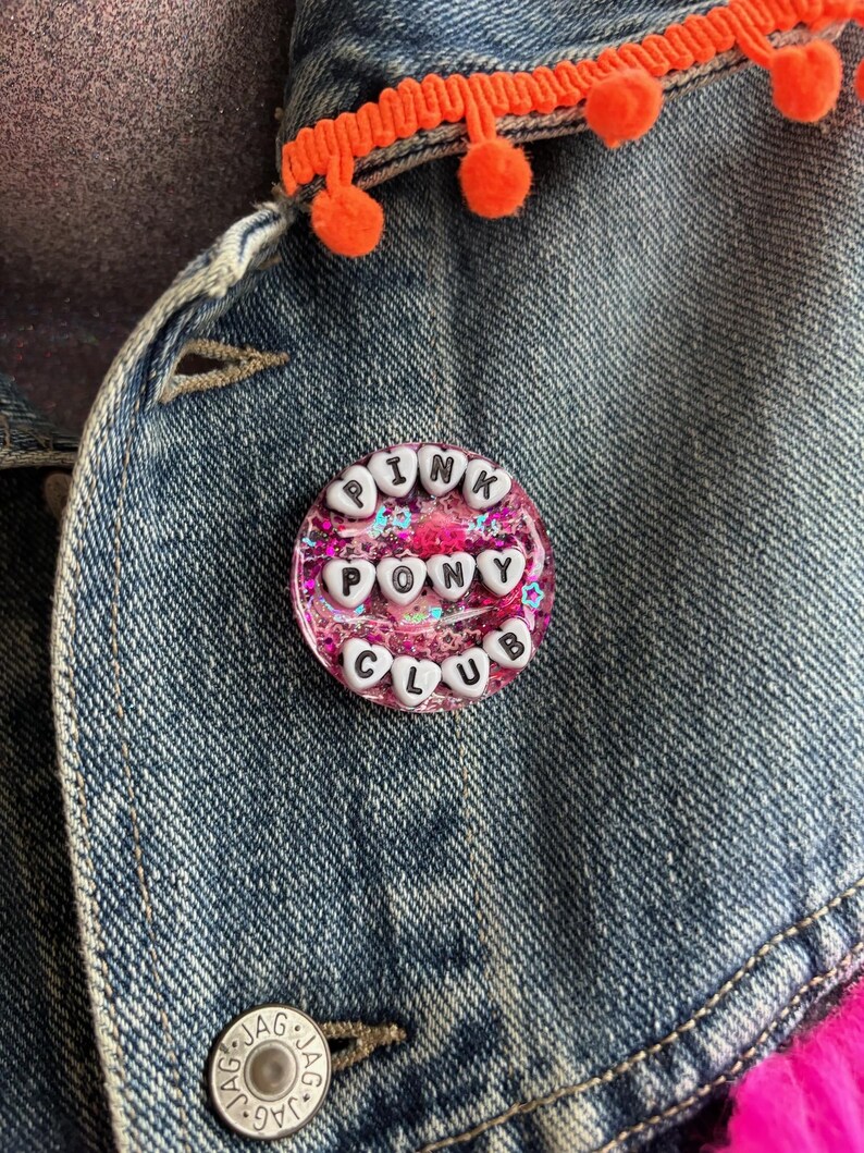 Pink Pony Club Chappell Roan Resin Pin - Etsy