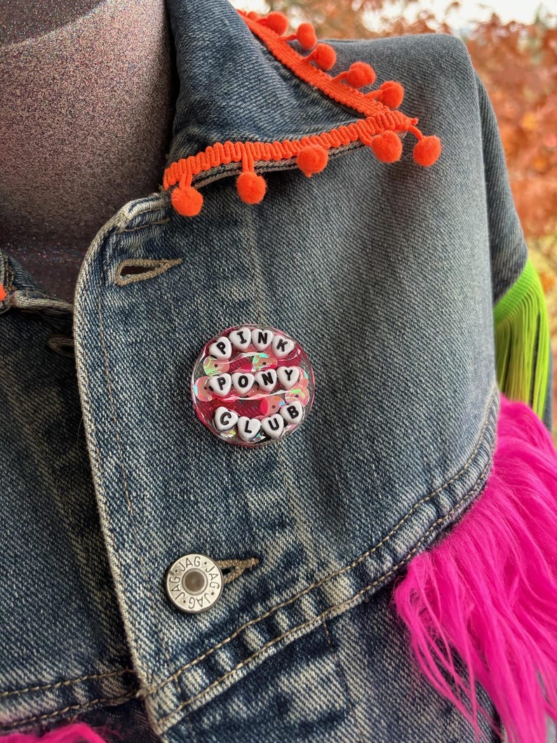 Pink Pony Club Chappell Roan Resin Pin - Etsy
