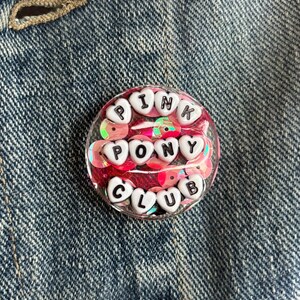 Pink Pony Club Chappell Roan Resin Pin - Etsy