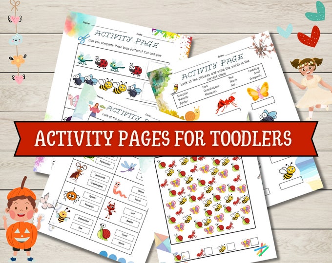 Shapes Activity Pack for Kids Printable Bundle for Toddlers ...