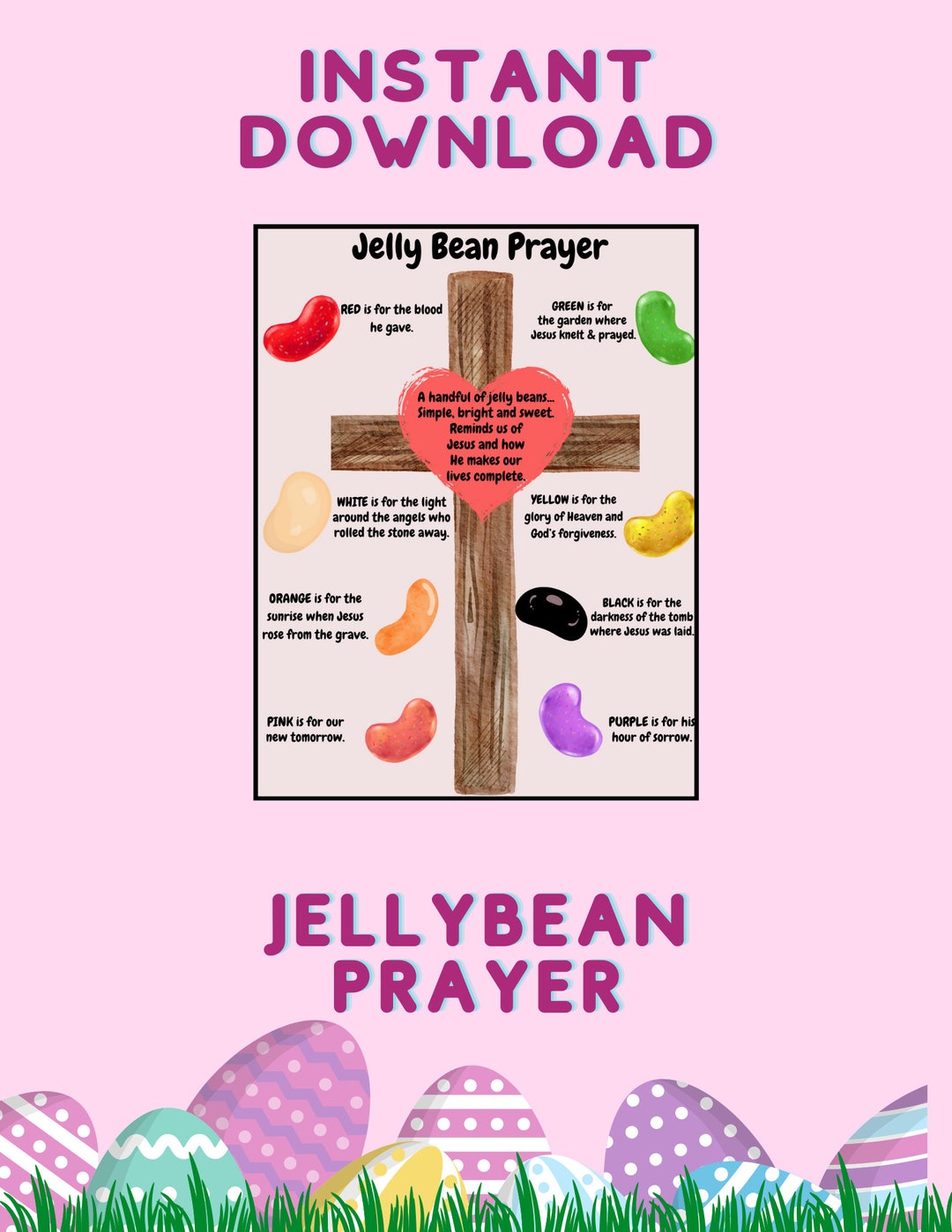 Jelly Bean Prayer, Easter Prayer, Children's Prayer, Jellybean Prayer ...