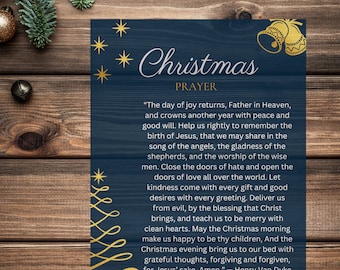 A Christmas Prayer Digital Download/printable - Etsy