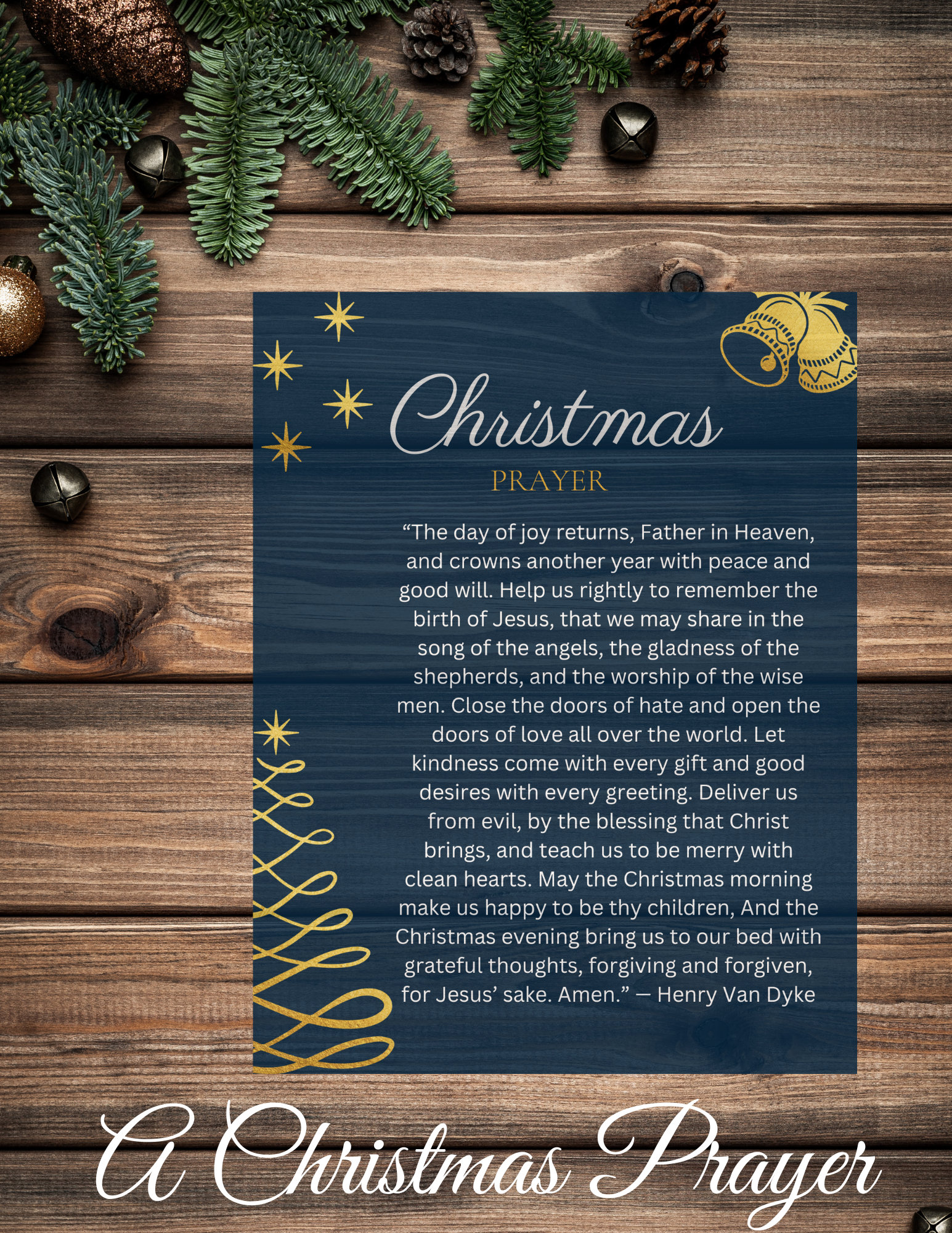 A Christmas Prayer Printable/digital Download - Etsy