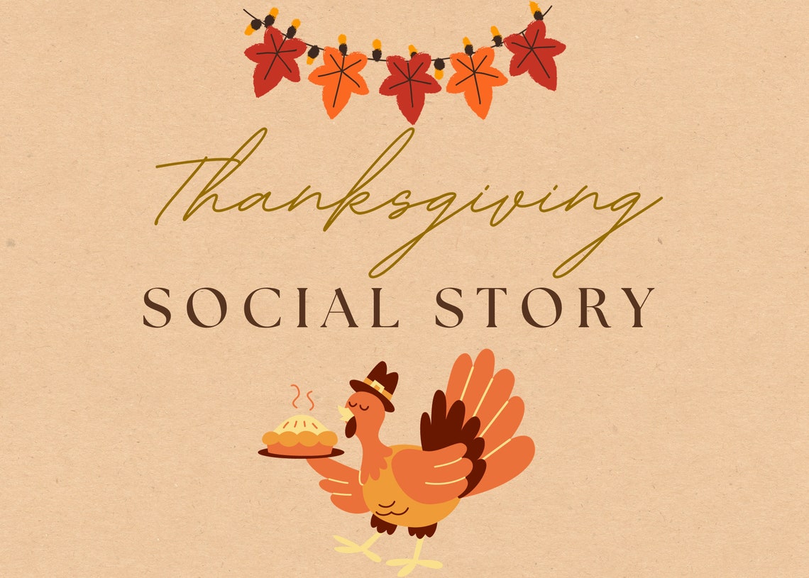 Thanksgiving Day Social Story - Etsy