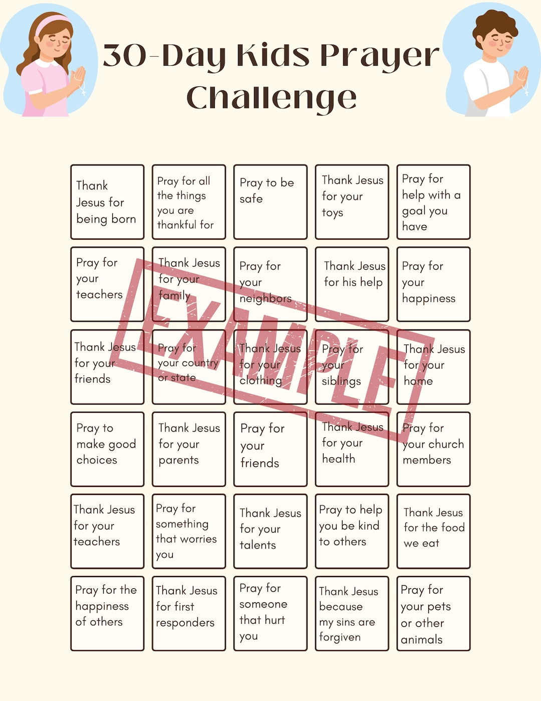 Children's 30 Day Prayer Challenge, How to Pray for Kids, Kids Prayer ...