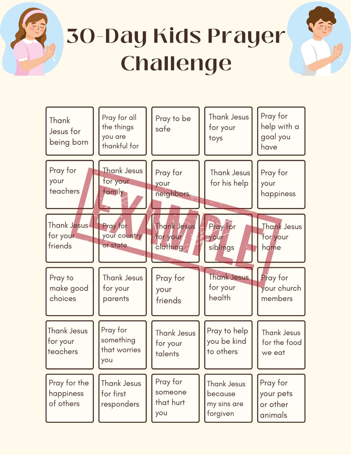 Children's 30 Day Prayer Challenge, How to Pray for Kids, Kids Prayer ...