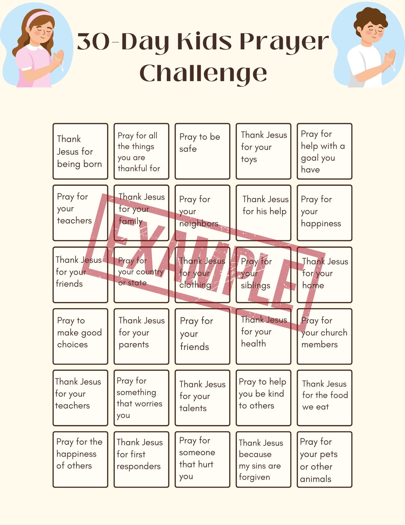 Children's 30 Day Prayer Challenge, How to Pray for Kids, Kids Prayer ...