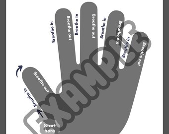 5 Finger Tracing Breathing Exercise, Calming Techniques, Hand Breathing ...