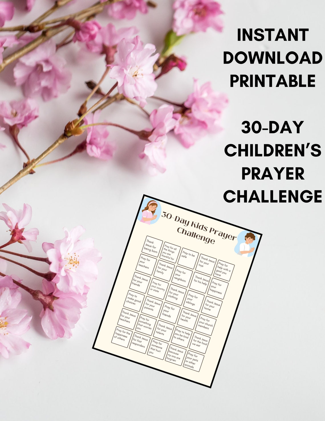 Children's 30 Day Prayer Challenge, How to Pray for Kids, Kids Prayer ...