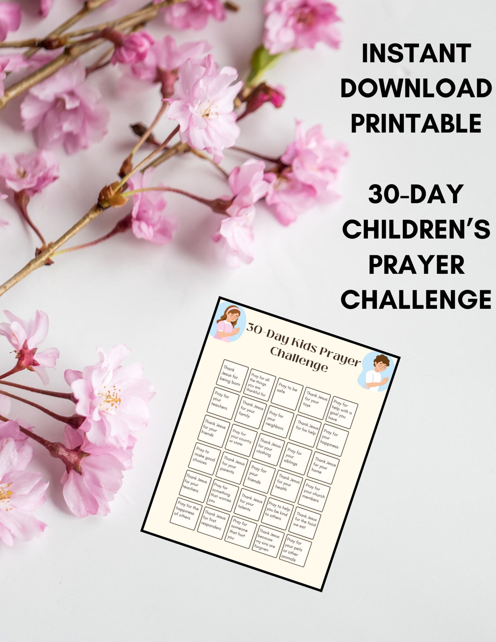 Children's 30 Day Prayer Challenge, How to Pray for Kids, Kids Prayer ...