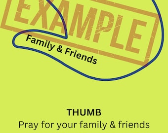 Five Finger Prayer Bookmark, Children's Prayer, Learn to Pray - Etsy