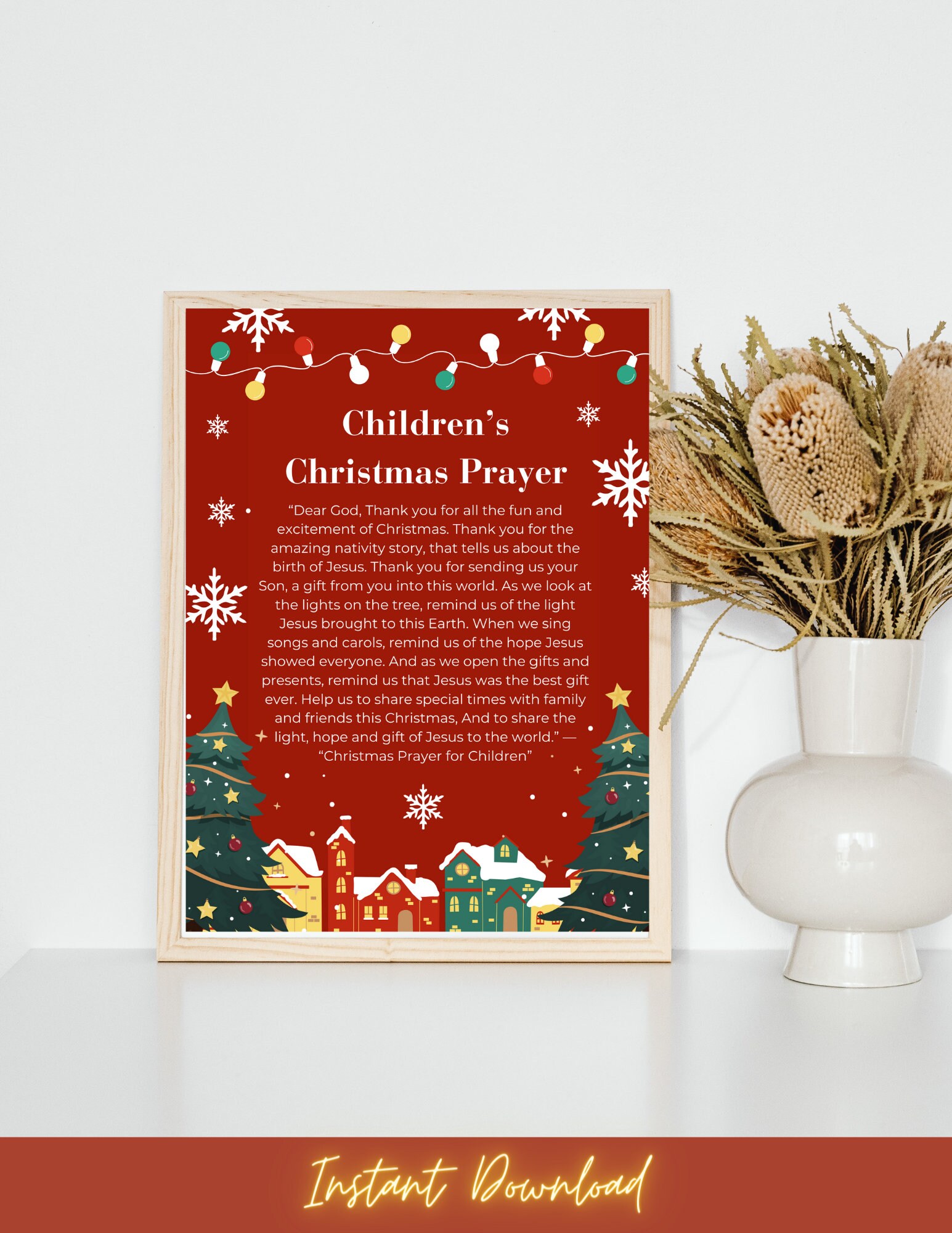 Printable Christmas Prayers - Etsy