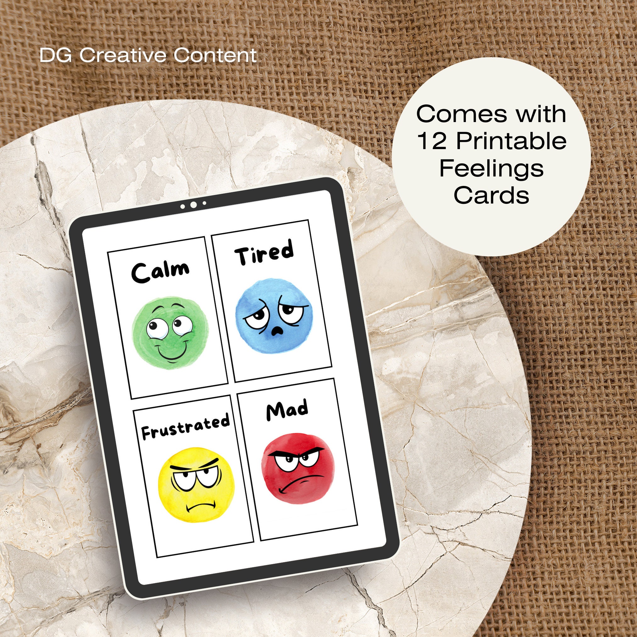 Feelings Thermometer 12 Flashcards, Emotional Regulation, Feelings ...