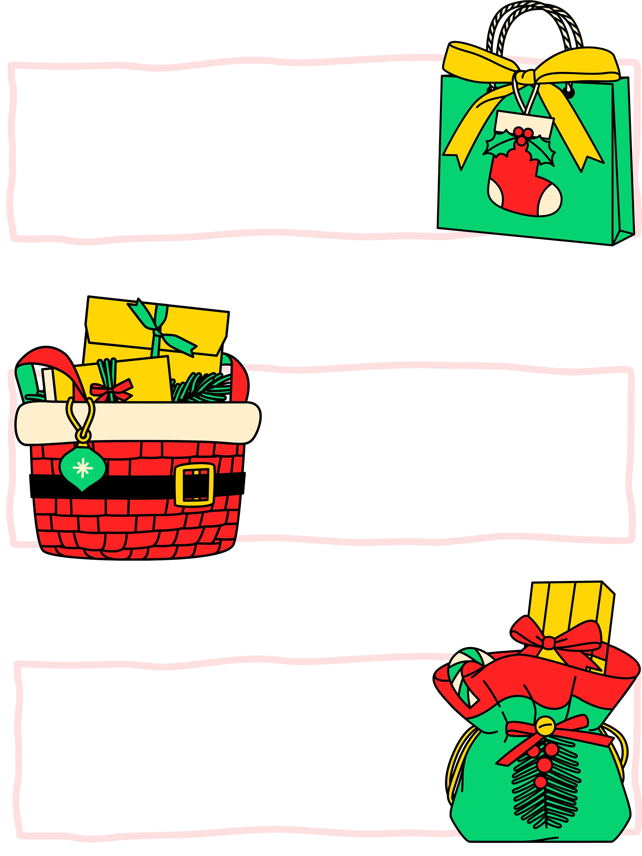 Printable Christmas Gift Labels - Etsy