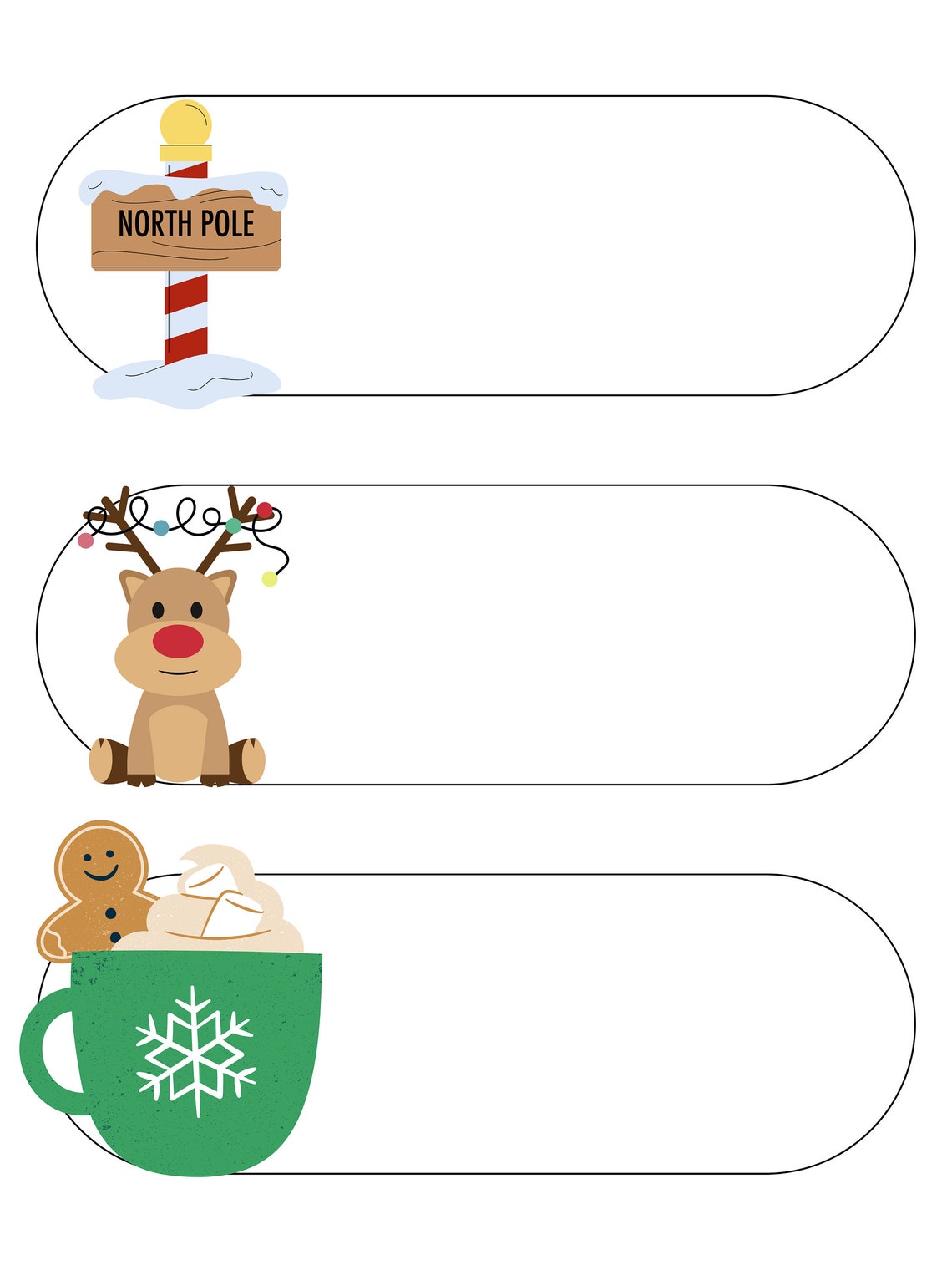 Printable Christmas Gift Labels - Etsy