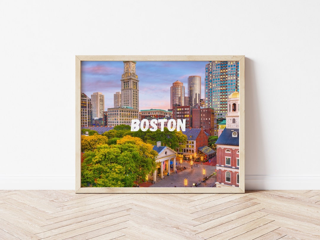 Boston Art Print Boston Digital Download Wall Art Digital Prints Boston ...