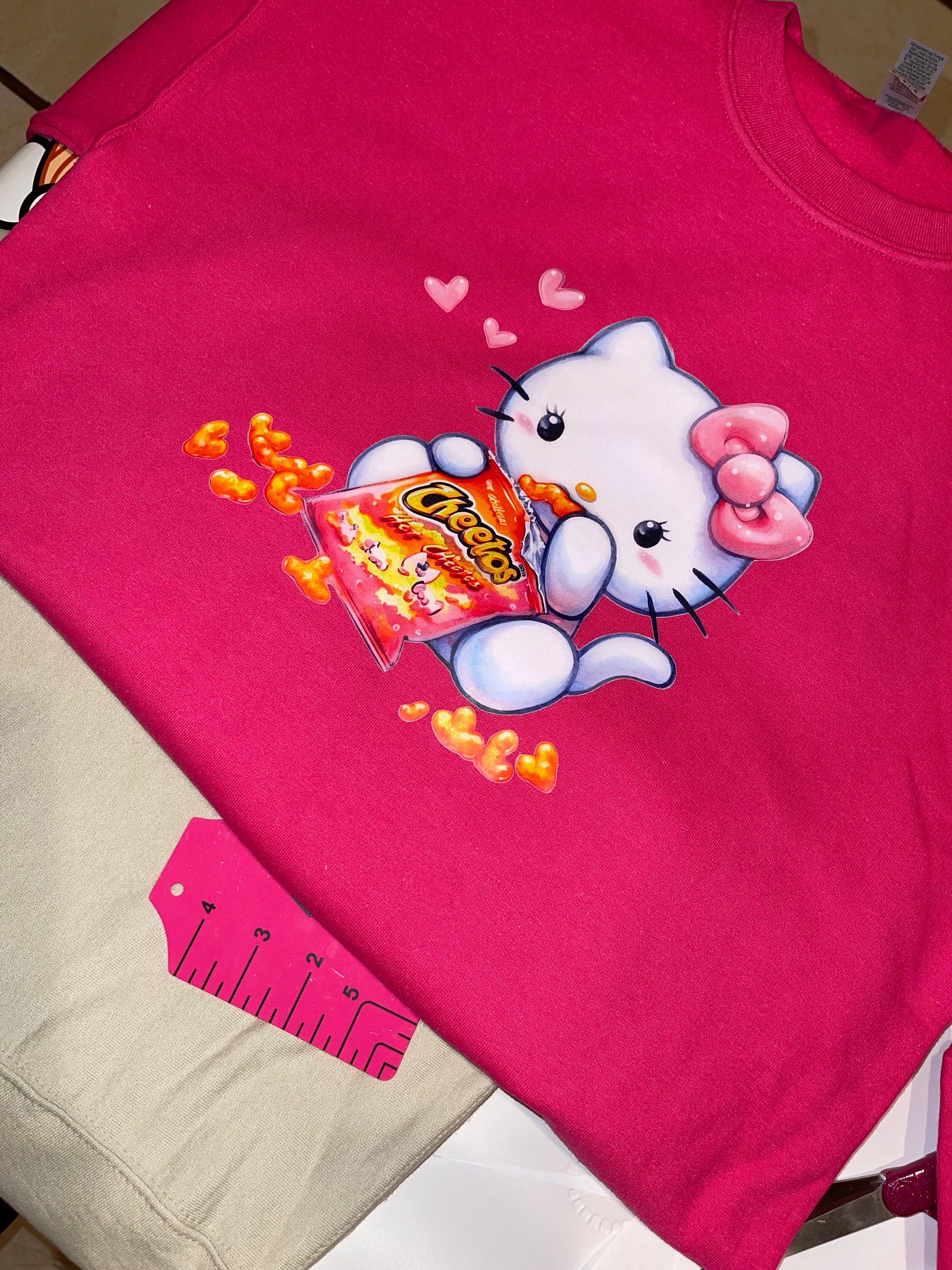 Hello Kitty Cheetos Graphic Sweatshirt - Etsy