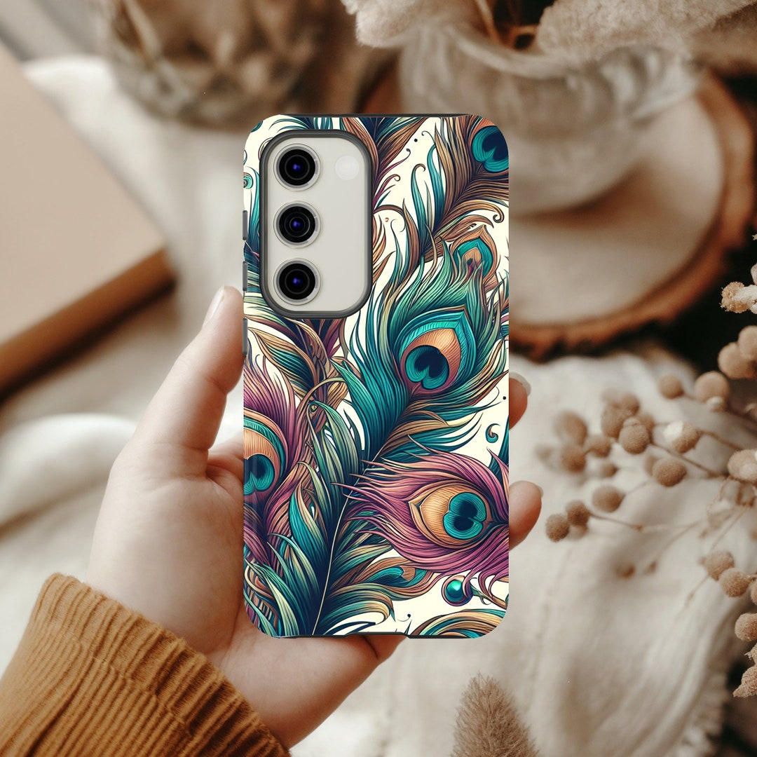 Peacock Feather Phone Case Gift Idea for Peacock Lover Gift Bird ...