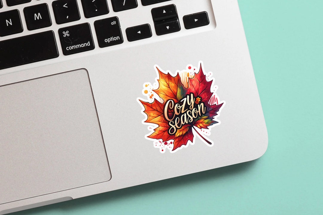 Autumn Leaf Die Cut Sticker Vinyl Decal Fall Leaf Sticker Autumn Lover ...