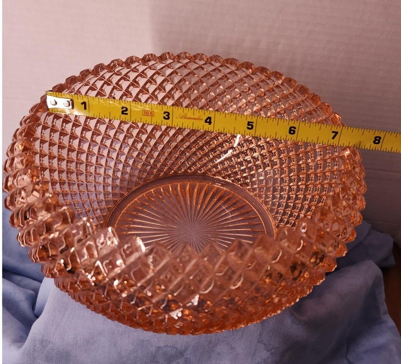 Vtg. Anchor Hocking Miss America Pink Depression Glass Bowl - Etsy