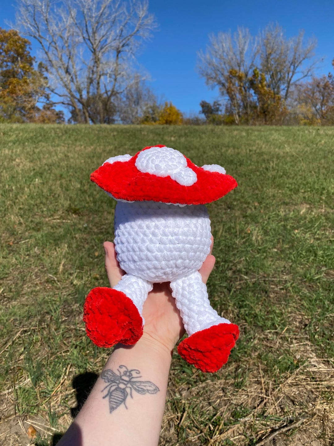 Crochet Running Mushroom Plushie - Etsy