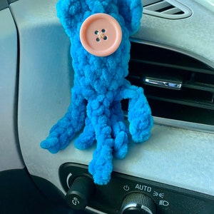 Crochet Plushie Button Eye Squid Car Buddy - Etsy