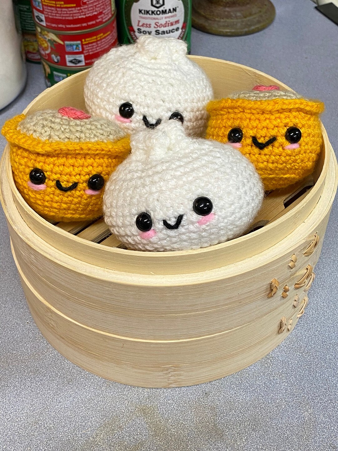 Crochet Dumpling Plushie - Etsy