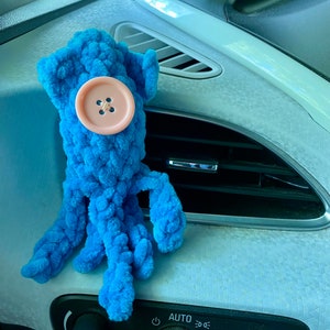 Crochet Plushie Button Eye Squid Car Buddy - Etsy