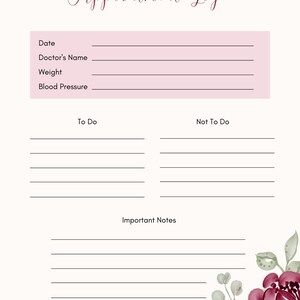 Digital & Printable Pregnancy Journal | Pregnancy Updates | 40 Week ...