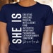 She is Me I Am She Shirt, Motivational Tee for Women, Black Queen Shirt ...