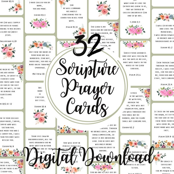 Bible Verse Cards - Etsy