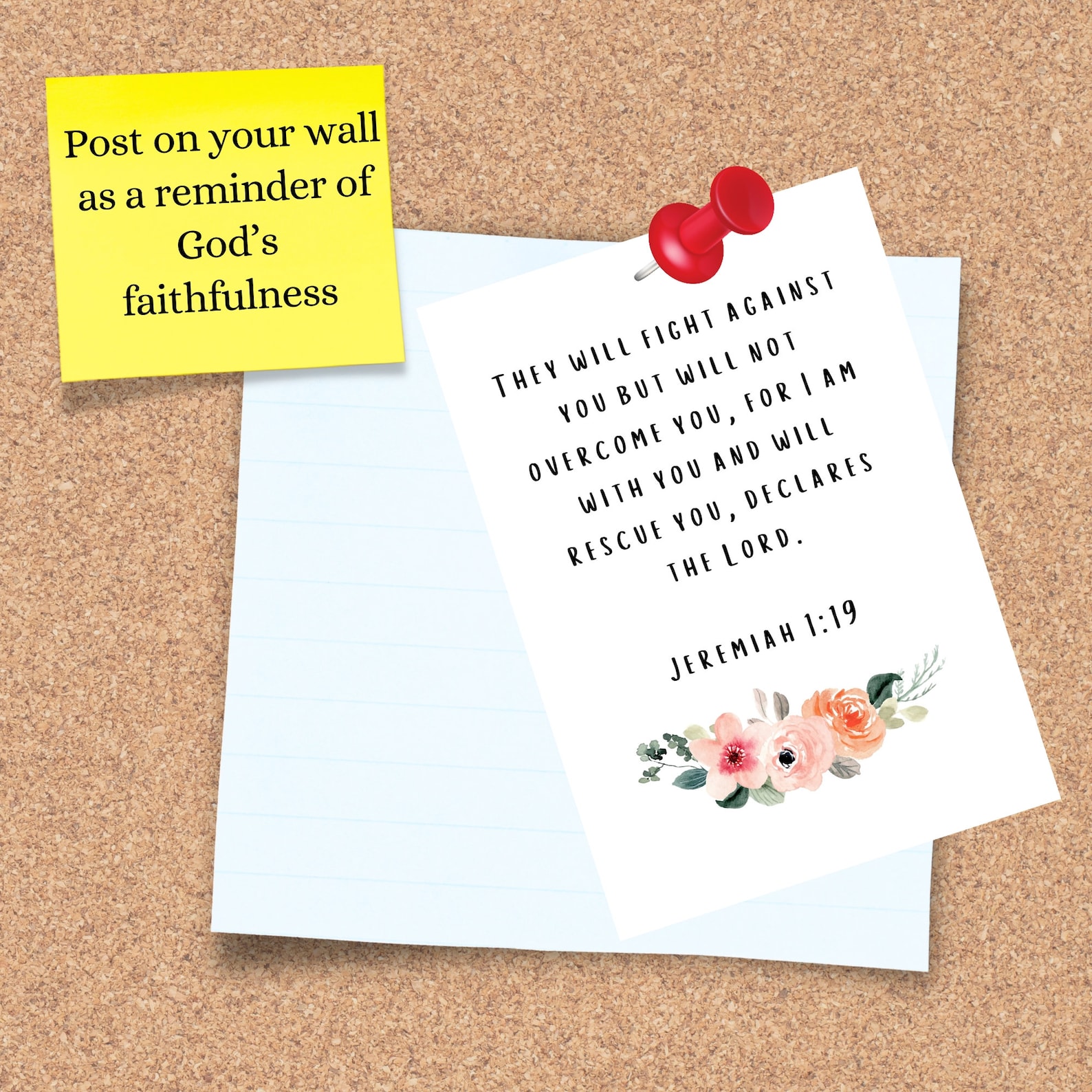 Scripture Bible Verse Card Set, Floral Memory Verse Cards, Christian ...