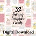 Spring Theme Scripture Prayer Card Set 2x3, Easter Bible Verse Cards ...