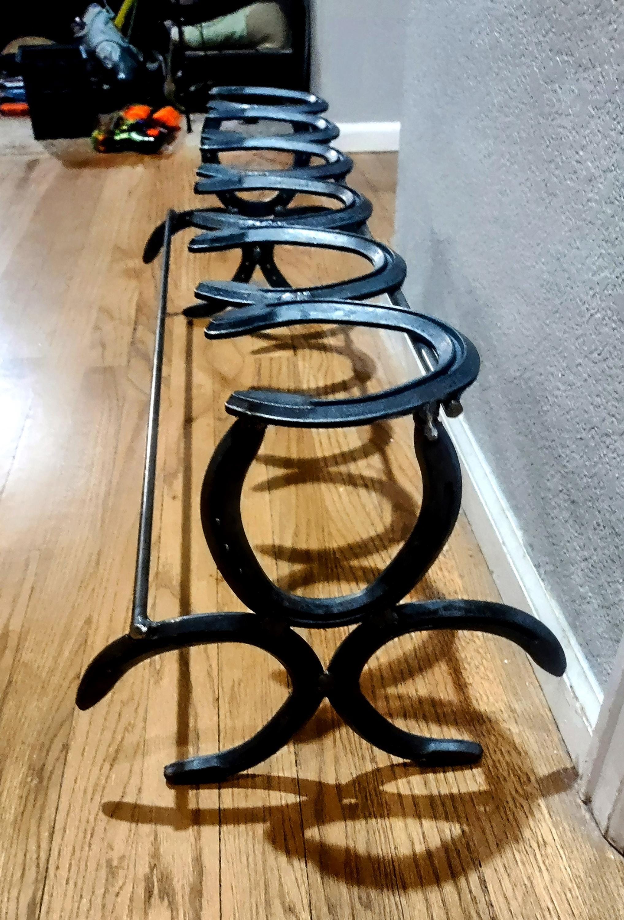 Rustic Horseshoe Boot Rack. Holds up to 3 Pairs of Boots.custom ...