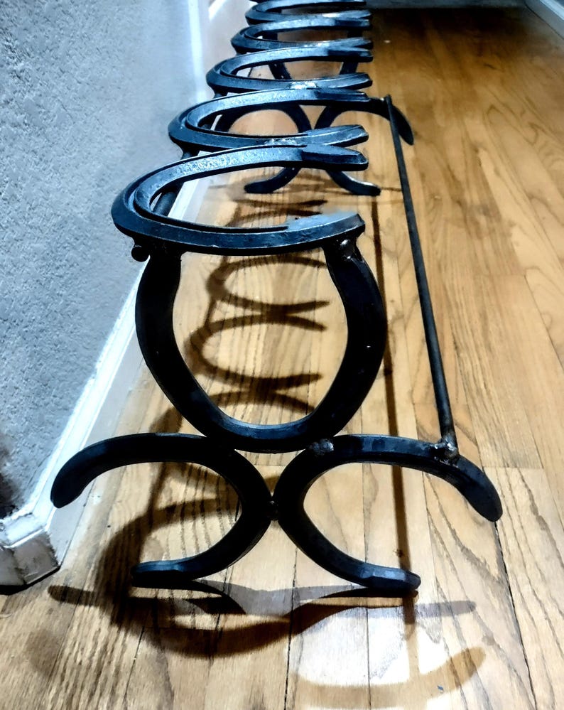 Rustic Horseshoe Boot Rack. Holds up to 3 Pairs of Boots.custom ...